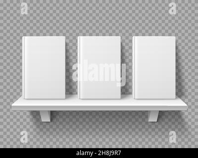 Bookstore white book booklet mockup postcard flat. Banner 3d layout ...