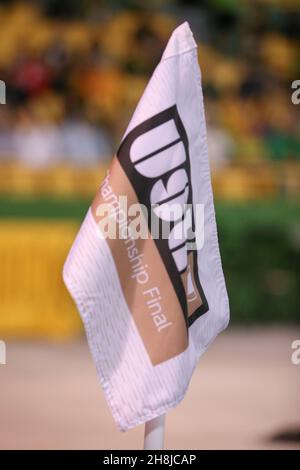 General view of the corner flag during Dagenham & Redbridge vs Woking ...