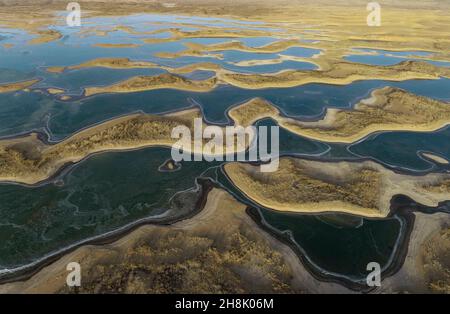 WUHAI, CHINA - NOVEMBER 24, 2021 - An aerial photo shows the scenery of ...