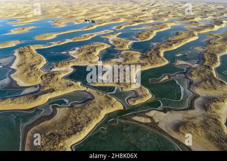WUHAI, CHINA - NOVEMBER 24, 2021 - An aerial photo shows the scenery of ...