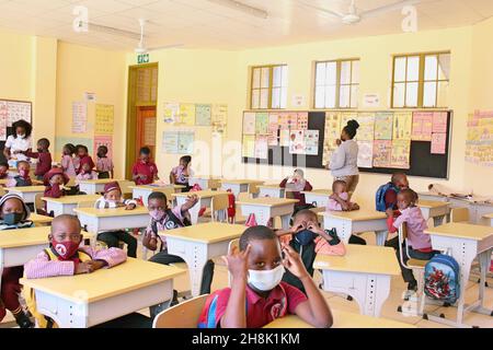 Mmopane, Botswana. 30th Nov, 2021. Photo taken on Sept. 21, 2021 shows ...