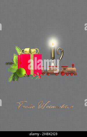 German text Frohe Weihnachten English translation Merry Christmas ...