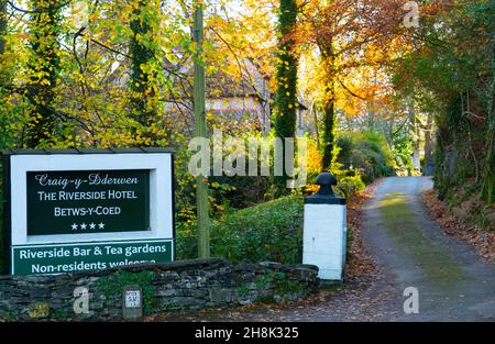 Riverside Hotel at Betws y Coed, North Wales Stock Photo - Alamy