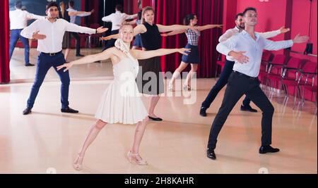 People dancing slow ballroom dances in pairs Stock Photo - Alamy