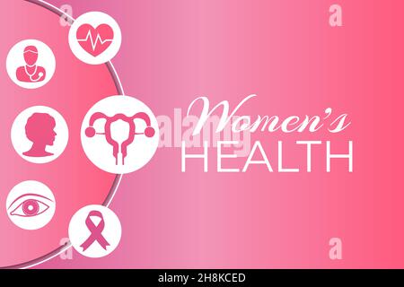 Women's Reproductive Health Medical Background Illustration with World ...