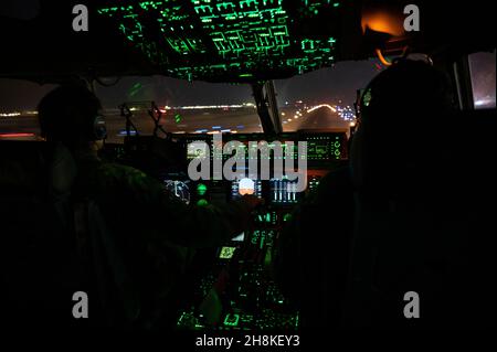 U.S. Air Force Capts. Katherine Hinkel, left, and Rhea McFarland ...