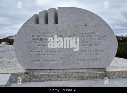 Memorial to the victims of Swissair Flight 111, Peggy's Cove, Nova ...