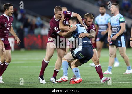 James Tedesco during the New South Wales State of Origin team training ...