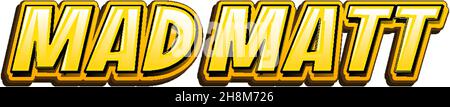 Mad Matt logo text design illustration Stock Vector Image & Art - Alamy