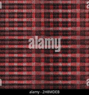 Retro red black buffalo plaid check seamless pattern. Traditional ...