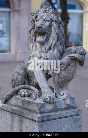 Lion man like sculpture from ancient Byblos,Beirut,Lebanon.2000-1600 B ...