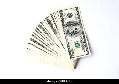 Illustrative photo for economy and exchange rates subjects. Banknotes ...