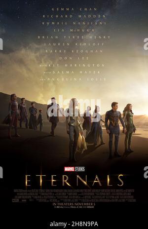 Eternals (2021) directed by Chloé Zhao and starring Gemma Chan ...