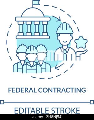 Federal contracting concept icon Stock Vector Image & Art - Alamy