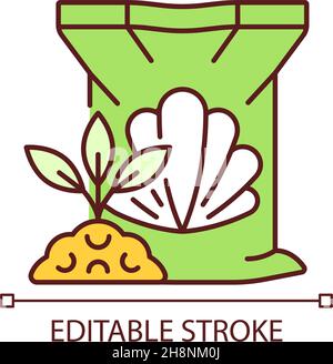 Shellfish fertilizer linear icon Stock Vector Image & Art - Alamy