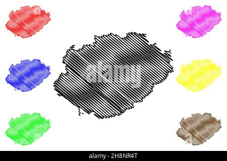 Gwalior district (Madhya Pradesh State, division, Republic of India ...