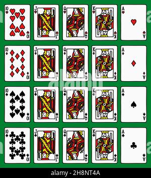 Poker royal flush hand and casino hands standing on poker table. 3D ...