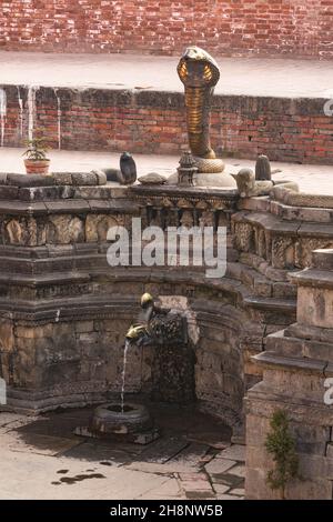 Naga Pokhari (Royal Bath) in Bhaktapur, Kathmandu valley, Nepal Stock ...
