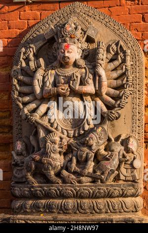 Ugrachandi statue, Bhaktapur Durbar Square, Nepal Stock Photo - Alamy