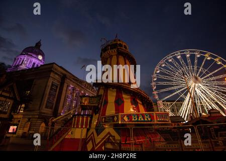 Big Wheel and Heater Skelter as part of Christmas in Nottingham ...