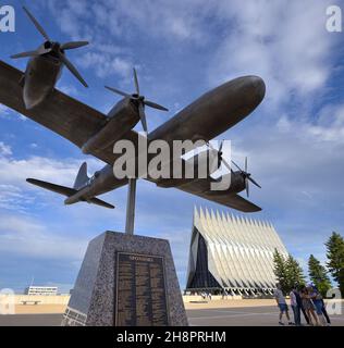 The campus of the United States Air Force Academy in Colorado Springs ...