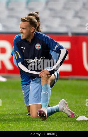 Melbourne City forward Craig Noone (11) controls the ball Stock Photo ...