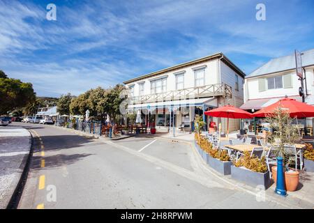 Akaroa Architecture in New Zealand Stock Photo - Alamy