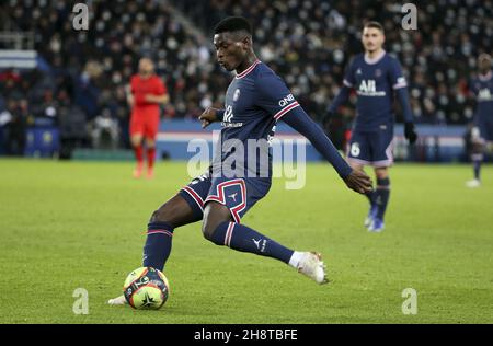 Nuno Mendes of PSG during the French championship Ligue 1 football ...