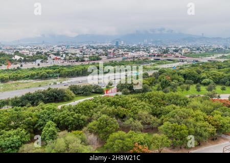 Aerial view of the Monterrey cityscape at Mexico Stock Photo - Alamy