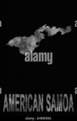 Map of Samoa made of smoke, Air pollution, ecology Stock Photo - Alamy