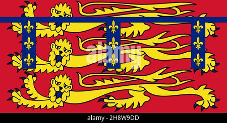 The flag of the Duchy of Lancaster, London Stock Photo - Alamy