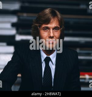 ZDF Hitparade, Sänger Roland Kaiser, 1978. ZDF Hitparade, singer Roland ...