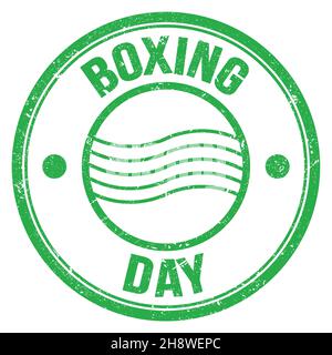 BOXING DAY text written on pink-black round stamp sign Stock Photo - Alamy