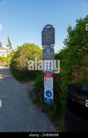 Marginal Way scenic coastal walks in Ogunquit Maine Stock Photo - Alamy