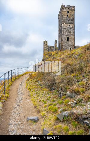 White Tower of Hazmburk - medieval castle in Central Bohemian Uplands ...