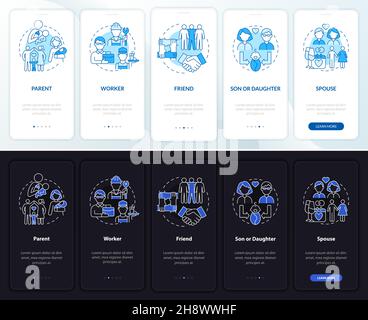 Social role example vector infographic template Stock Vector Image ...