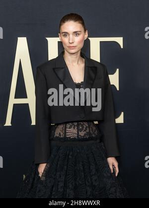 Rooney Mara wearing dress by Givenchy attends screening of Women ...