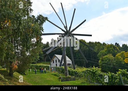 Kitzeck, Austria - September 19, 2021: Unidentified people and biggest ...