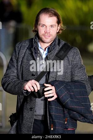 Hearts manager Robbie Neilson arrives ahead of the cinch Premiership ...