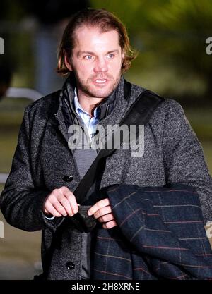 Hearts manager Robbie Neilson arrives ahead of the cinch Premiership ...