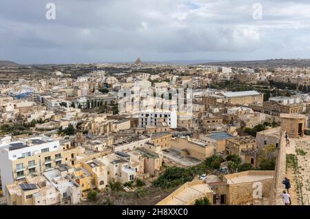 From the citadel in Rabat (Victoria) you can see the whole island of ...
