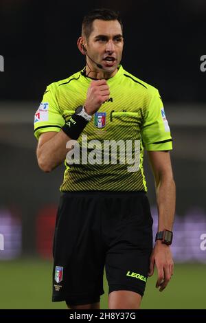 Andrea Colombo referee during the Serie A 2021/22 match between Torino ...