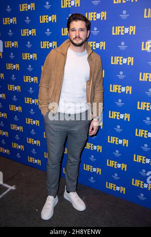 LONDON - ENGLAND DEC 2: Kit Harrington attends the 'Life of Pi' opening ...