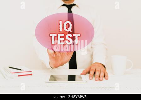 Conceptual display Iq Test. Concept meaning attempt to measure your ...