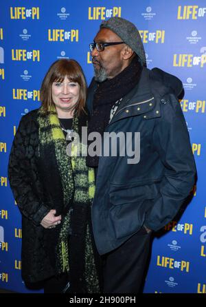 London, UK. Lenny Henry with Lisa Makin and guests at the Black Panther ...