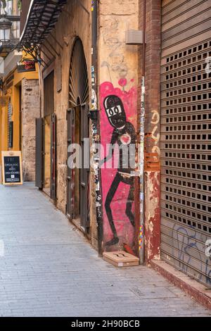 Buildings on the streets of Valencia, Spain Stock Photo - Alamy