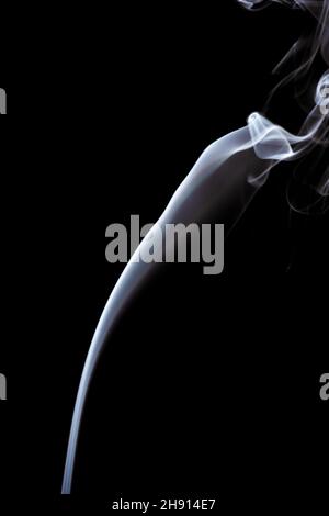 Abstraction created with smoke on a black background Stock Photo - Alamy