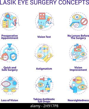 LASIK surgery abstract concept vector illustrations Stock Vector Image ...