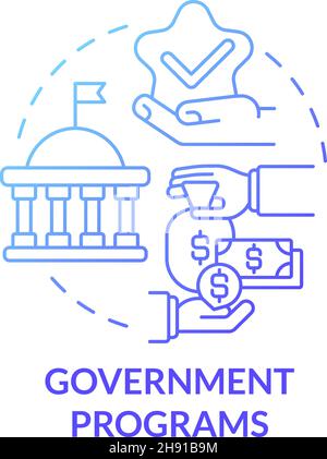 Government programs concept icon Stock Vector Image & Art - Alamy