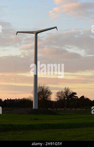 Mark Somerset, UK. 02nd Dec, 2021. National Grid seen building the ...